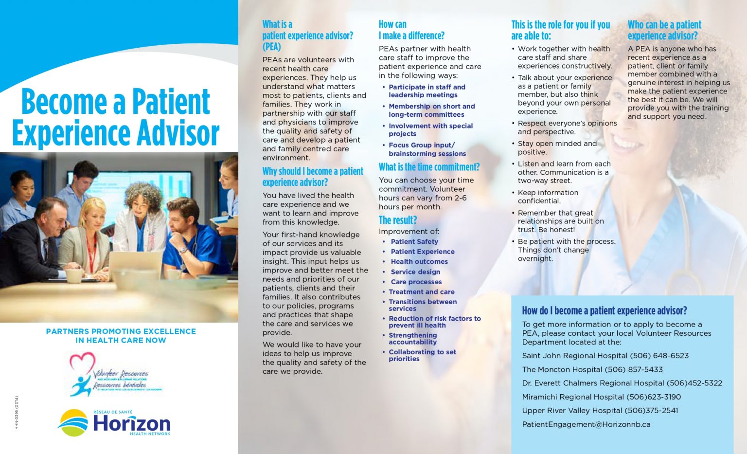 Patient and Family Centred Care - Horizon Health Network