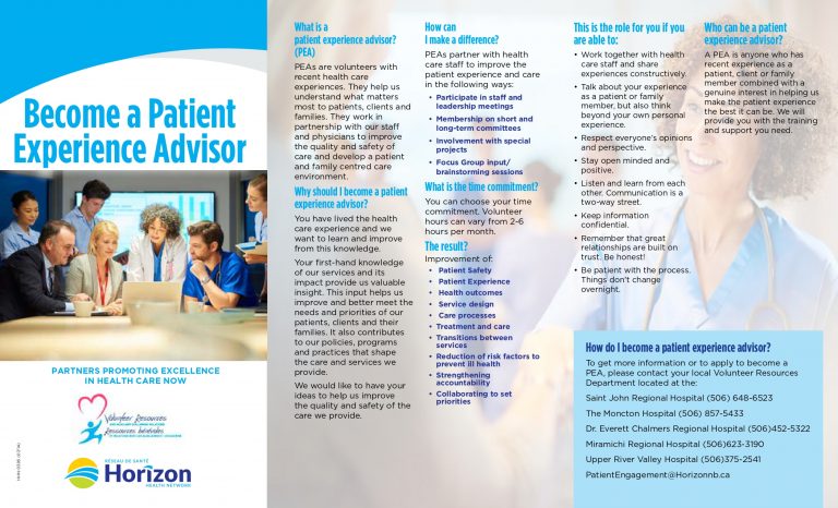 Patient and Family Centred Care - Horizon Health Network